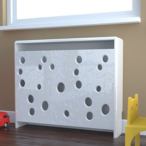 Bespoke Radiator Cabinet Cover BALLOONS Children design Bedroom nursery ...