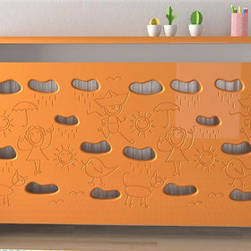 Children Design Radiator Cabinet Cover CARS for Boys nursery playroom ...