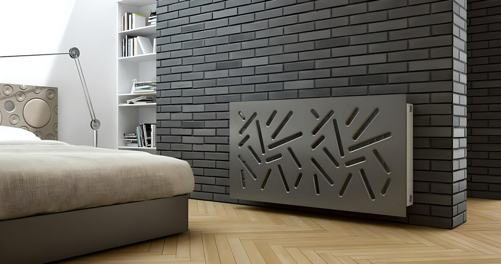 Modern Radiator Heater Cover STICKS SLATS Design Satin Matt Finish ...