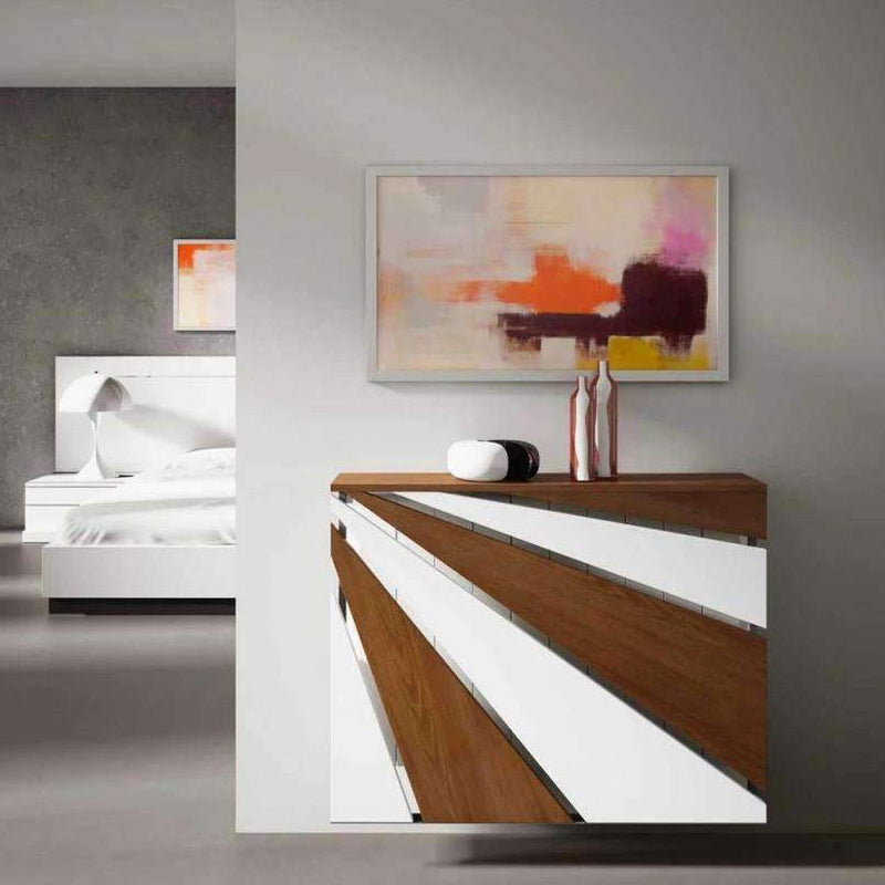 Contemporary Floating White Radiator Heater Cover DIAGONAL Integrate ...