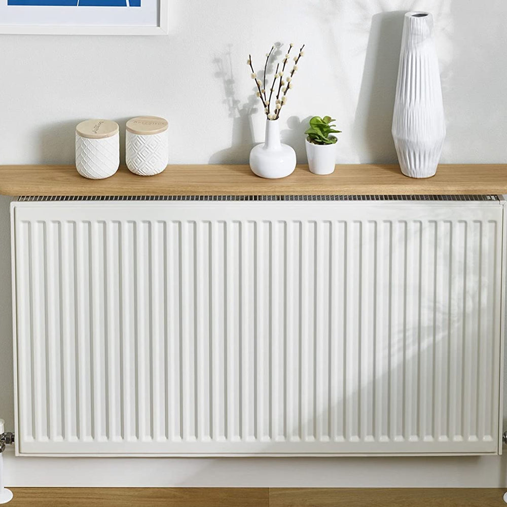 Easy Fit Radiator Shelf Brackets Drill Free Installation White Coated ...