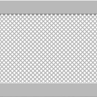 White DIAMOND Radiator Heater Cover perforated grille screening panel ...