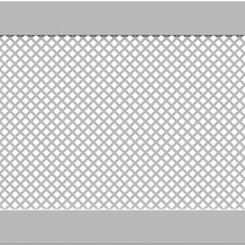 White DIAMOND Radiator Heater Cover perforated grille screening panel ...