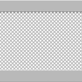 White DIAMOND Radiator Heater Cover perforated grille screening panel ...