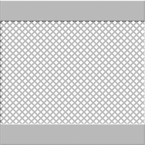White DIAMOND Radiator Heater Cover perforated grille screening panel ...