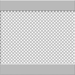 White DIAMOND Radiator Heater Cover perforated grille screening panel ...