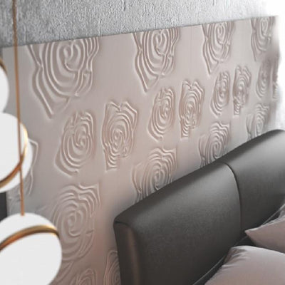 Decorative 3D Textured Feature Wall Panels with Subtle ROSE Design ...