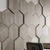 Decorative HEXAGONAL wall panels varied thicknes textured 3D design pk3 ...