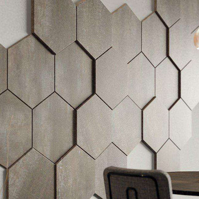 Decorative HEXAGONAL wall panels varied thicknes textured 3D design pk3 ...