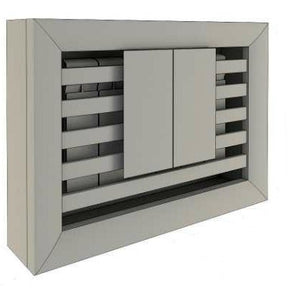 TWO Luxury Floating Radiator Heater Cover Framed Lines Panel Cabinet ...