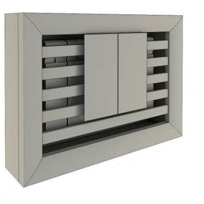 TWO Luxury Floating Radiator Heater Cover Framed Lines Panel Cabinet ...