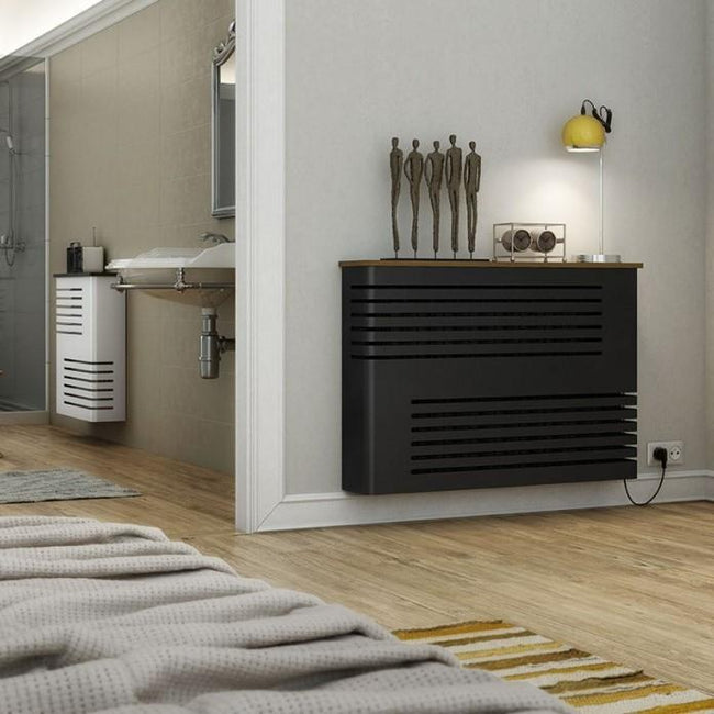 Modern Floating White Radiator Heater Cover NORDIC CORNER LINE design ...