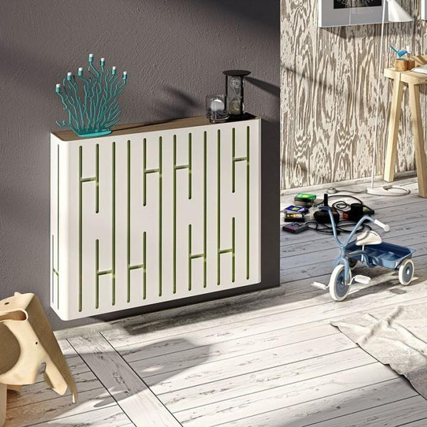 Modern Floating White Radiator Heater Cover NORDIC DIODES design shelf ...