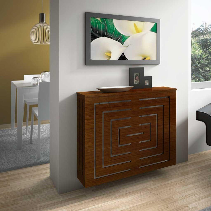 Modern Floating White Radiator Heater Cover Geometric Reflection Design ...