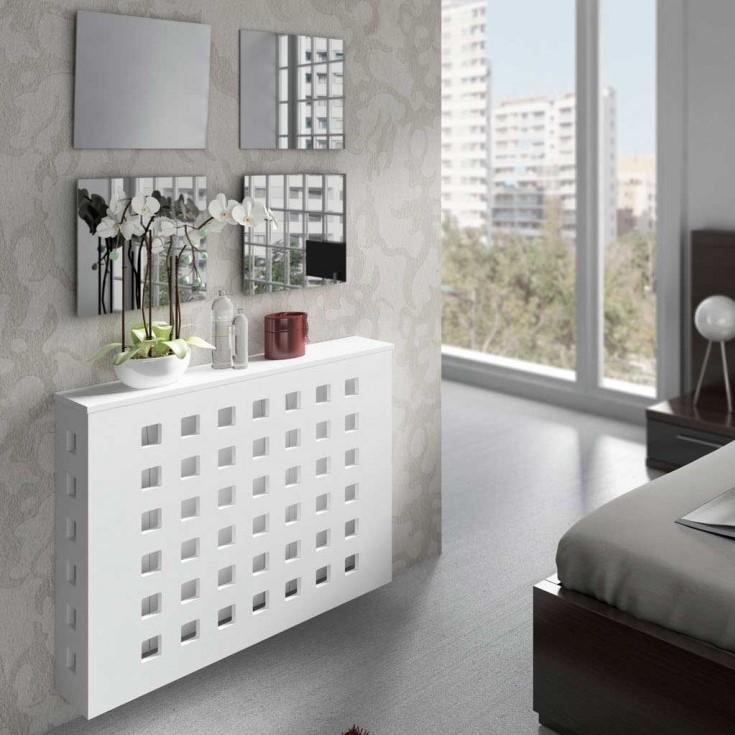 Modern Floating Radiator Cover GEOMETRIC SQUARES Cabinet Box Design ...
