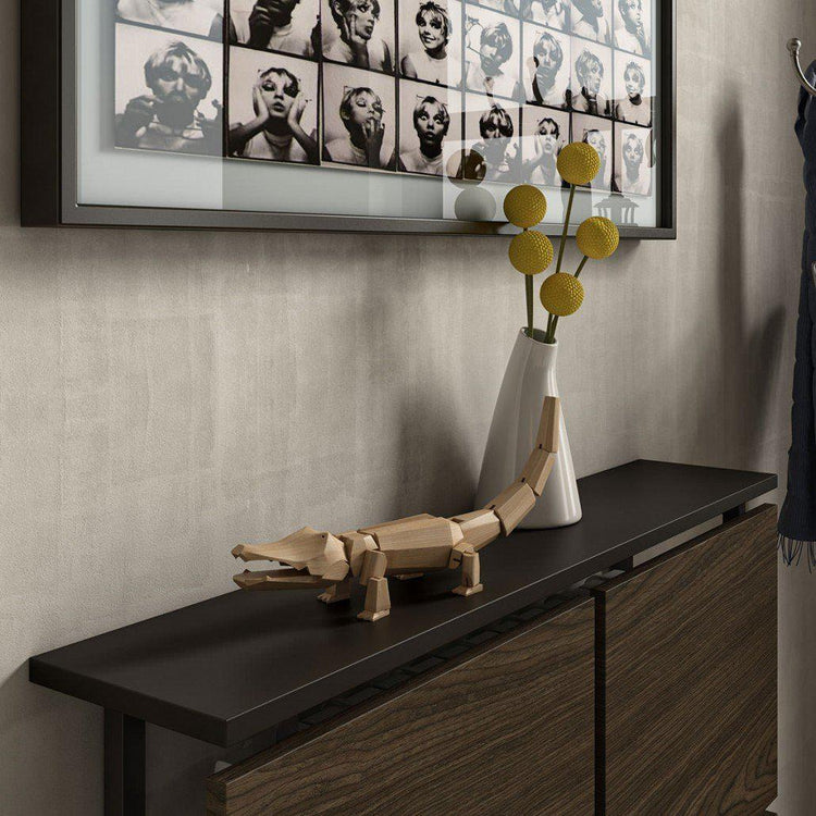 Modern Floating Radiator Cover in Wood Finish MINIMAL Squres Cabinet ...