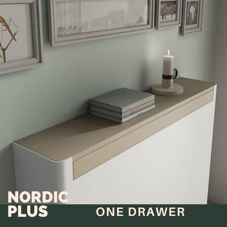 Modern Floating White Radiator Heater Cover NORDIC one or two wood ...